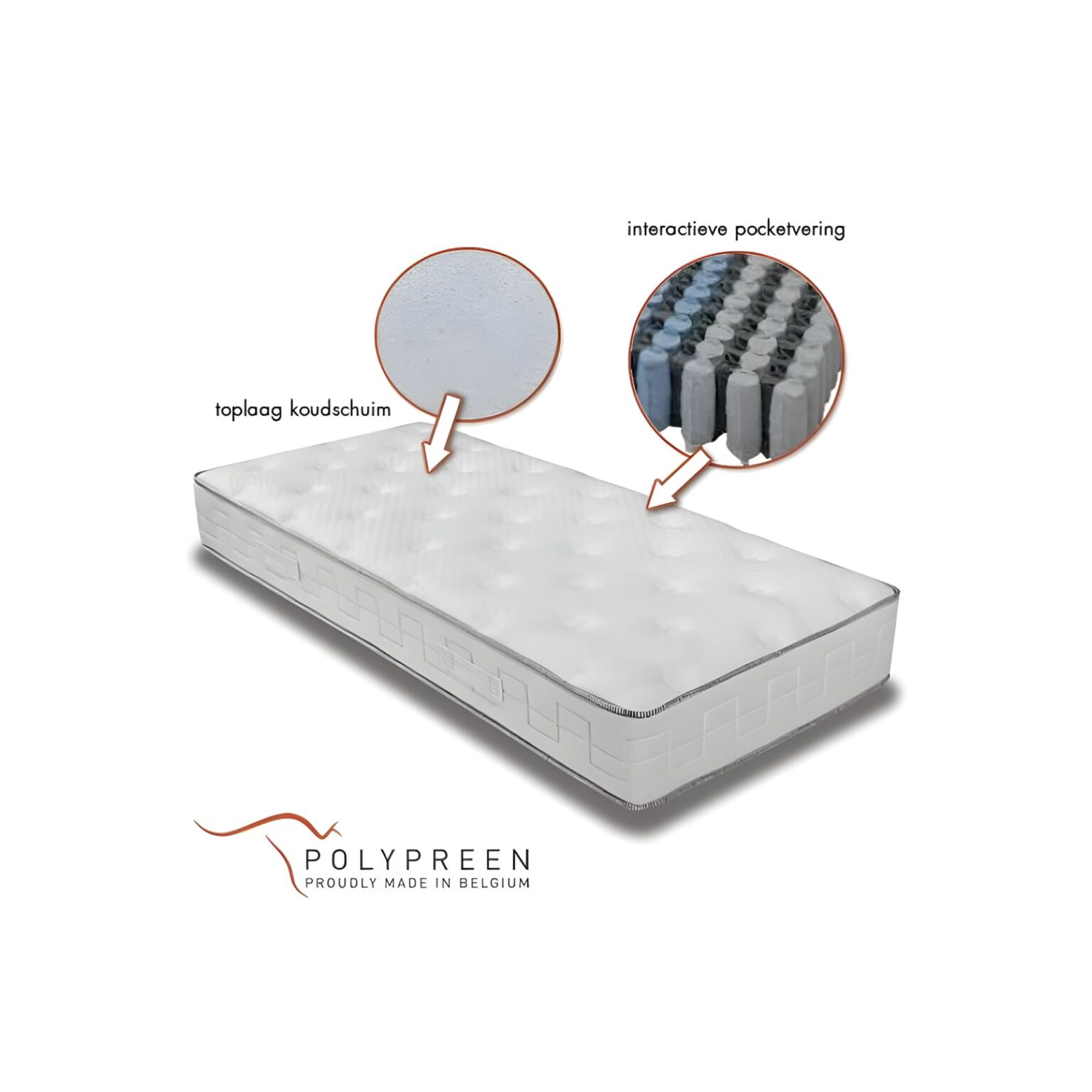 Geneste Pocketveer Koudschuim Quartz Tape – Relax Matrassen